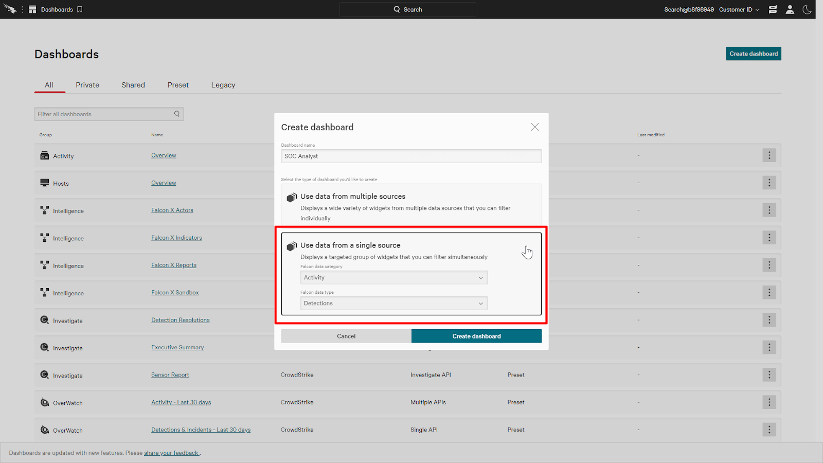 Como criar dashboards customizáveis no CrowdStrike Falcon - OBlock