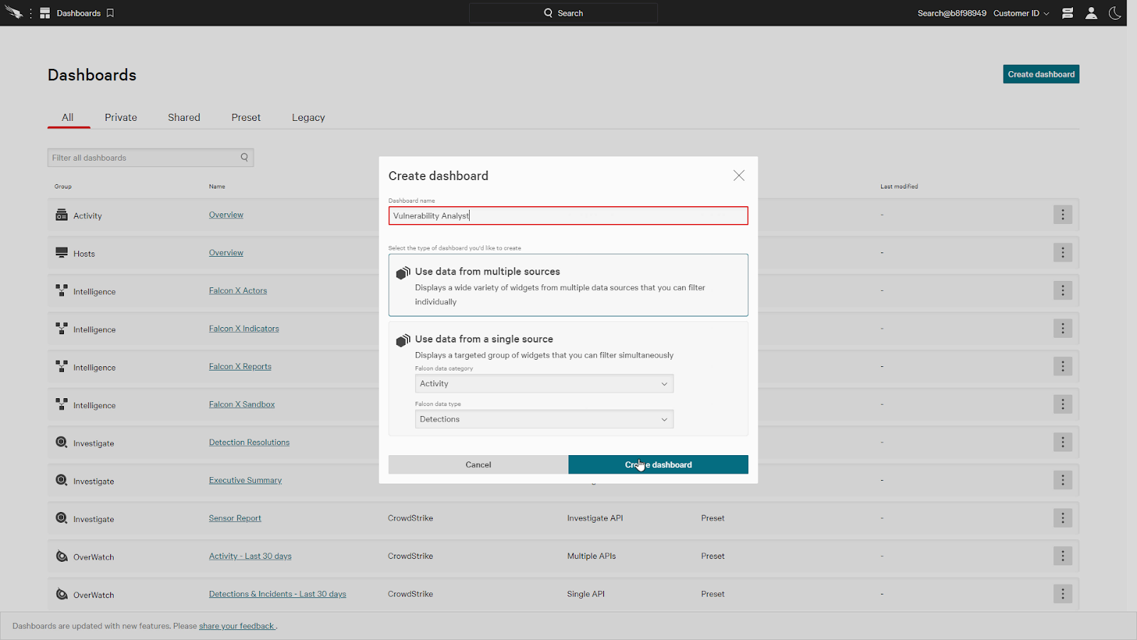 Como criar dashboards customizáveis no CrowdStrike Falcon - OBlock